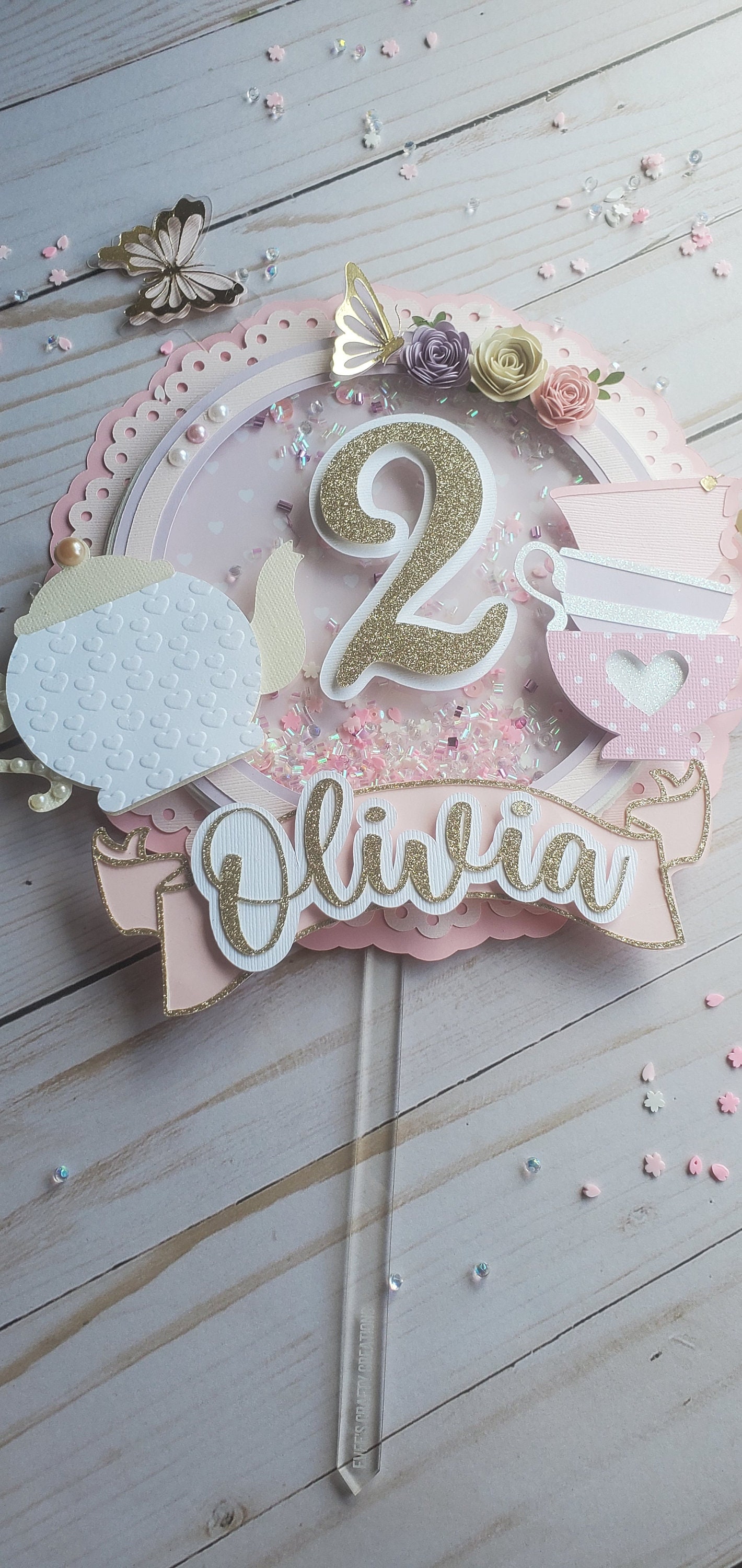 Tea Party Cake Topper Tea Party Topper Tea Party Tea for - Etsy