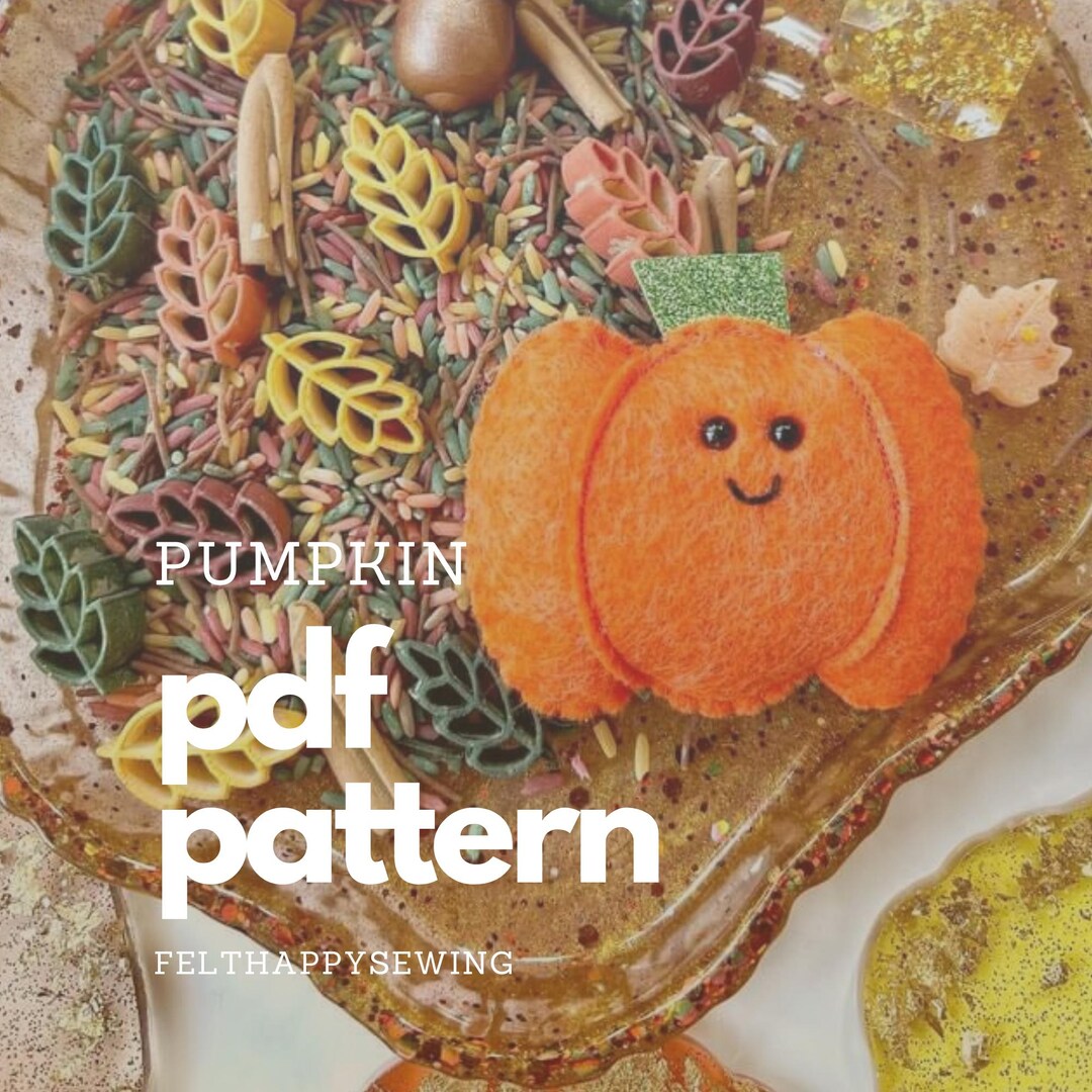Pumpkin Sewing Pattern | PDF and SVG | Felt Pattern | Halloween Patterns - Etsy