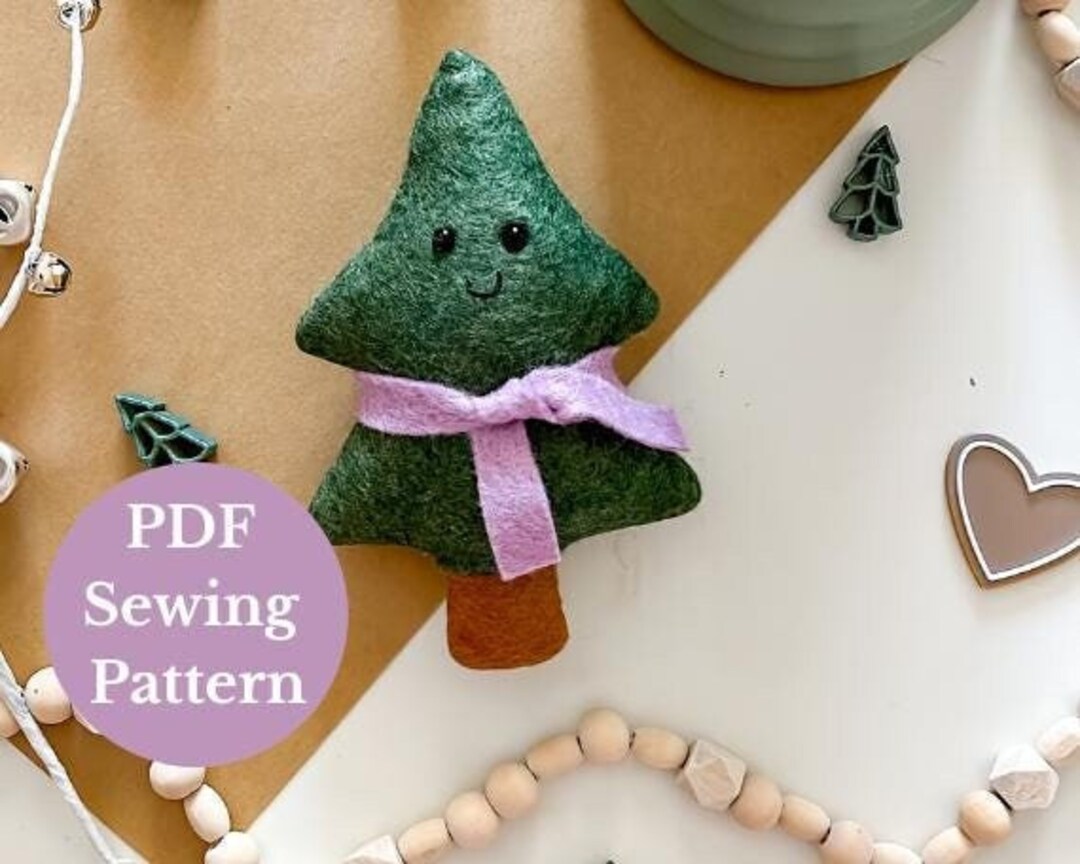 Evergreen Tree Sewing Pattern PDF and SVG DIY Felt Pattern Christmas ...