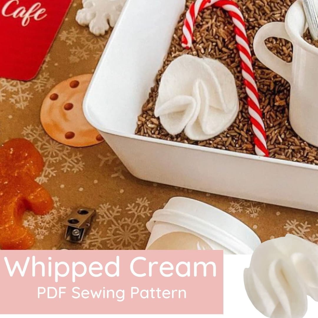 PDF Felt Whipped Cream Sewing Pattern 3 Sizes - Etsy