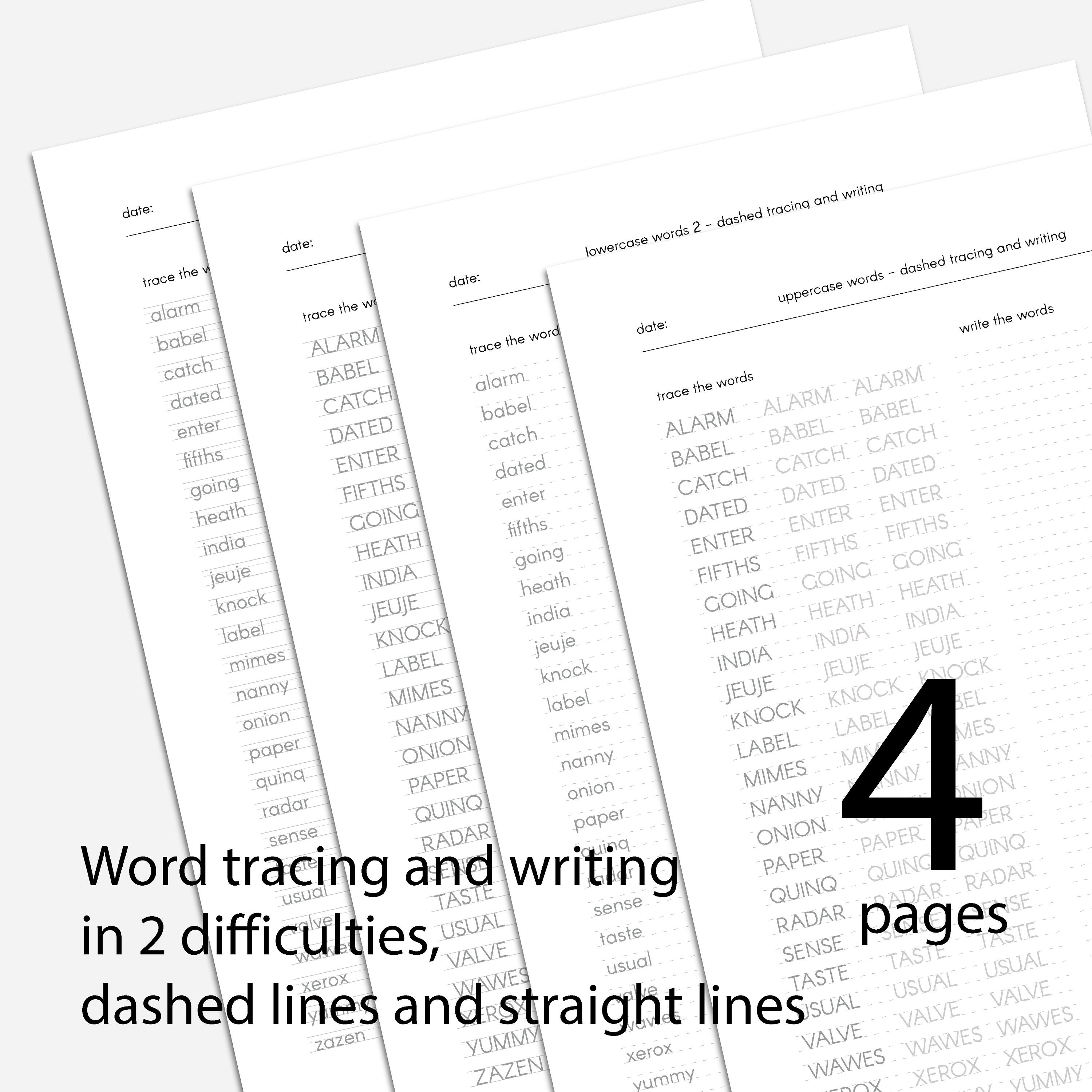 Print Handwriting Practice Sheets - 20 Page Neat Handwriting Guide ...