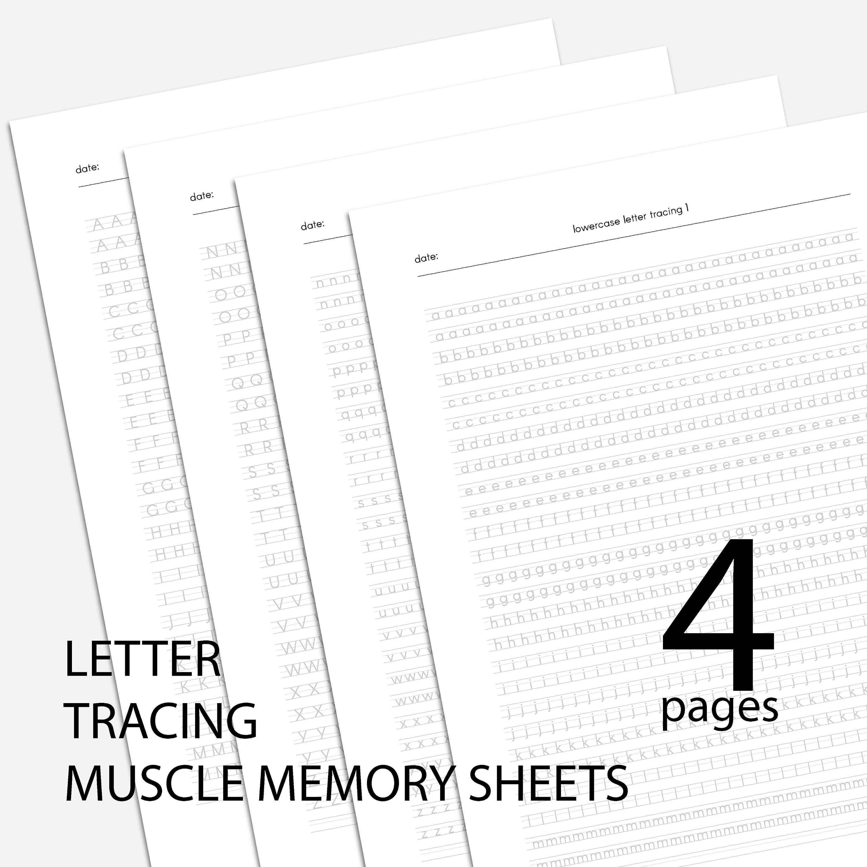 Print Handwriting Practice Sheets - 20 Page Neat Handwriting Guide ...