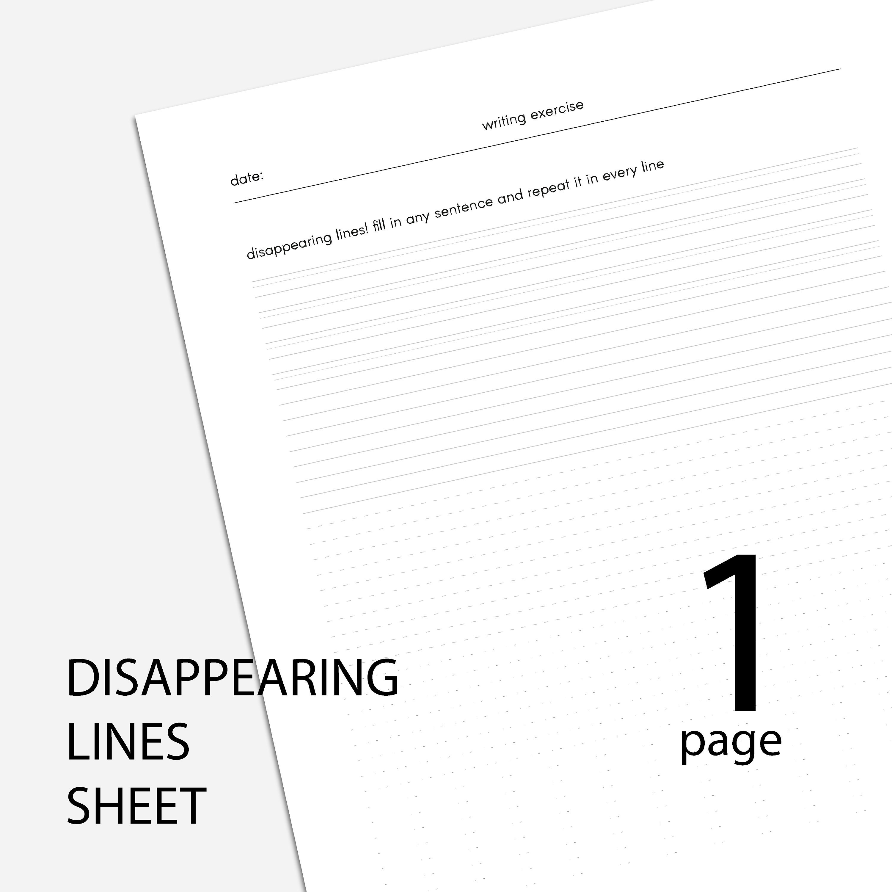 Print Handwriting Practice Sheets - 20 Page Neat Handwriting Guide ...