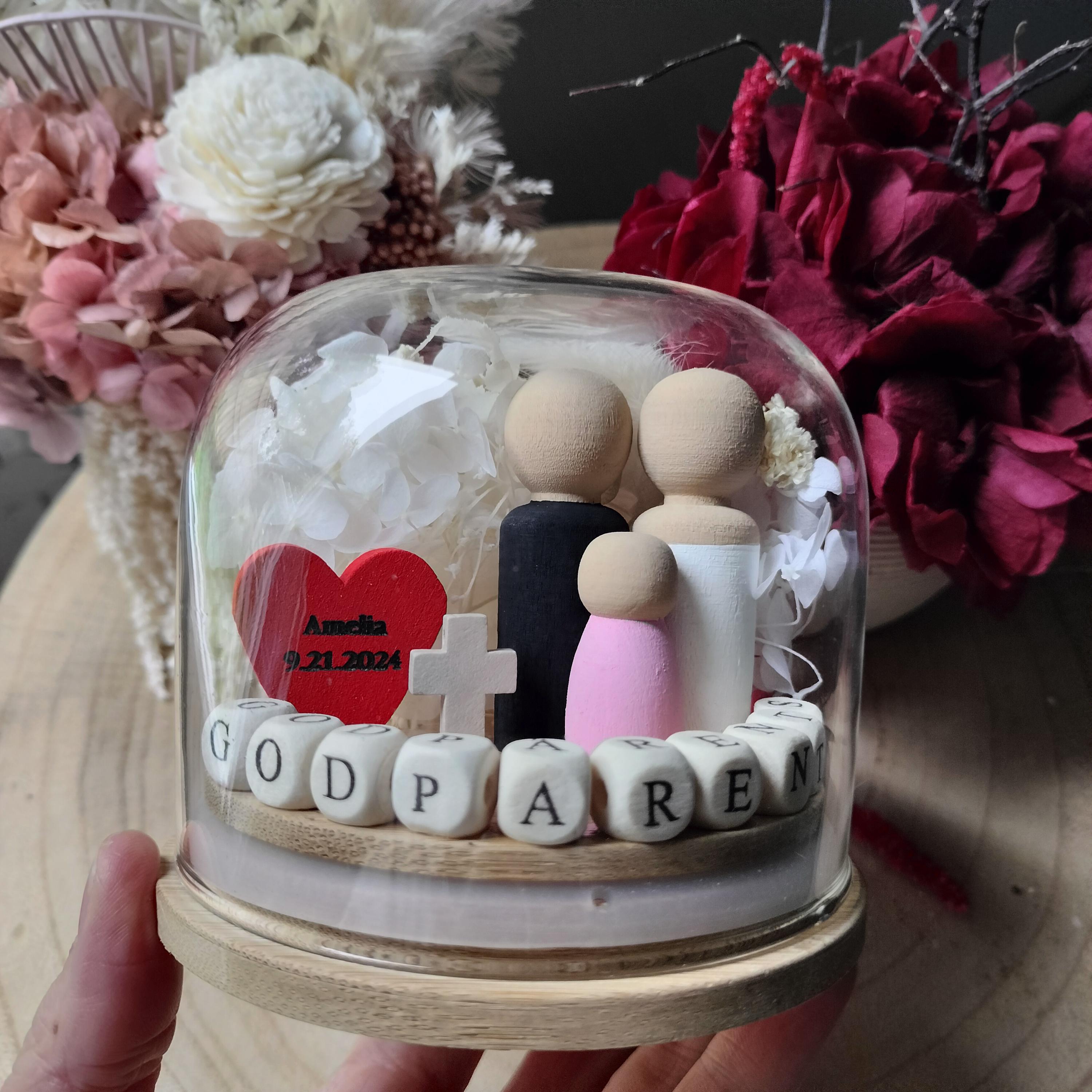 Floral Godparents/godmother/godfather Mega Globe - Pick Your People ...