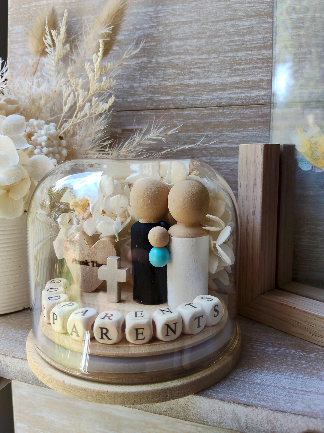 Floral Godparents/godmother/godfather Mega Globe - Pick Your People ...