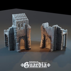 Small Gates Miniatur - Gelände Für Dnd, Wargaming | Burgtor ...