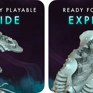 The Nautiloid Tabletop Miniatur Mind Flayer Massive Extraplanar Ship ...