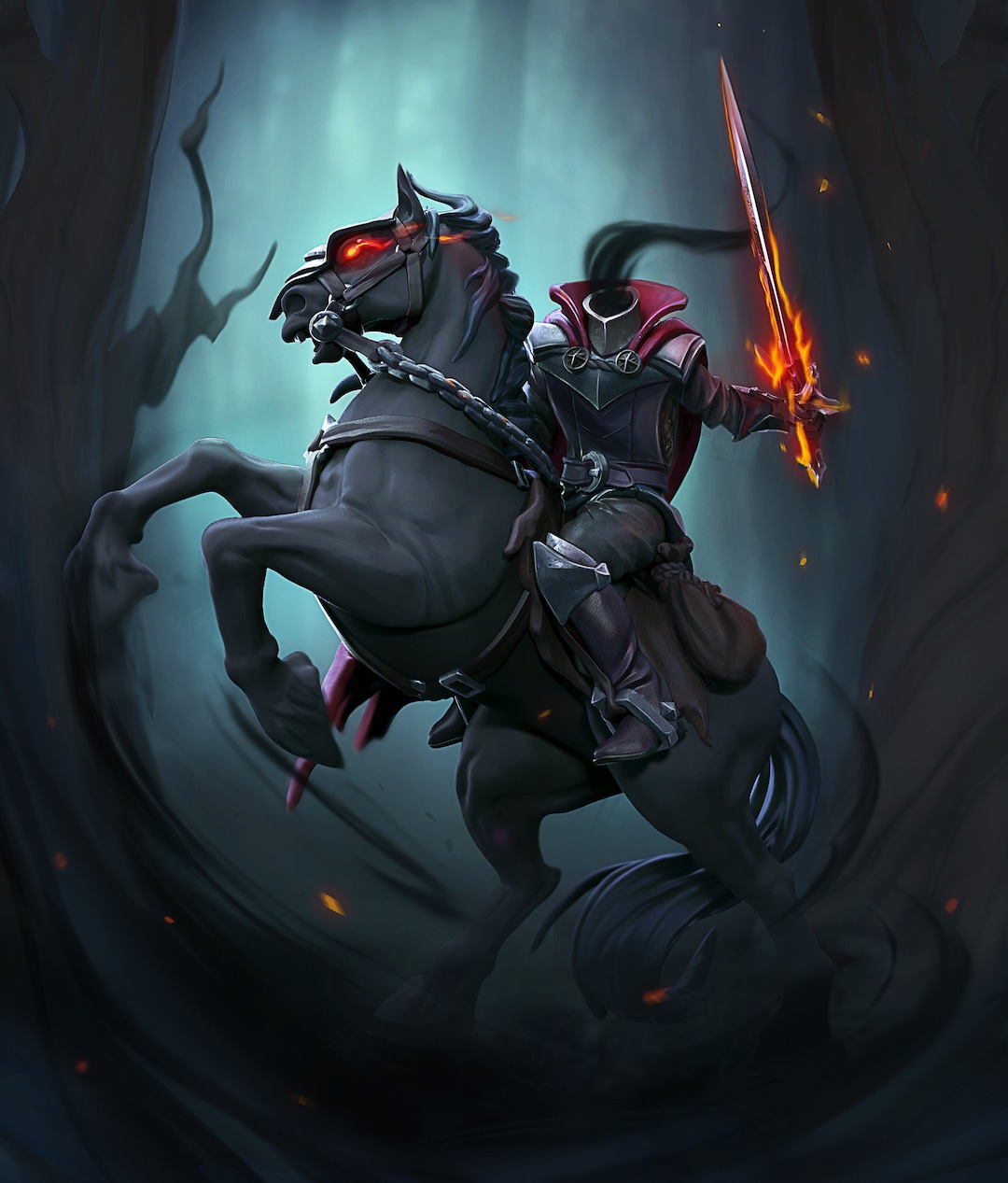 Headless Horseman Miniatur 32mm Dullahan Ttgaming Dnd Great Grimoire ...