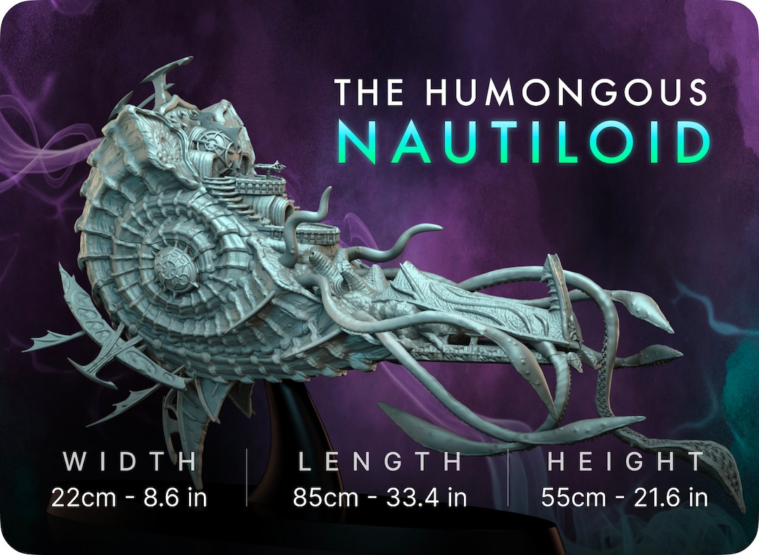 The Nautiloid Tabletop Miniatur | Mind Flayer Massive Extraplanar Ship ...