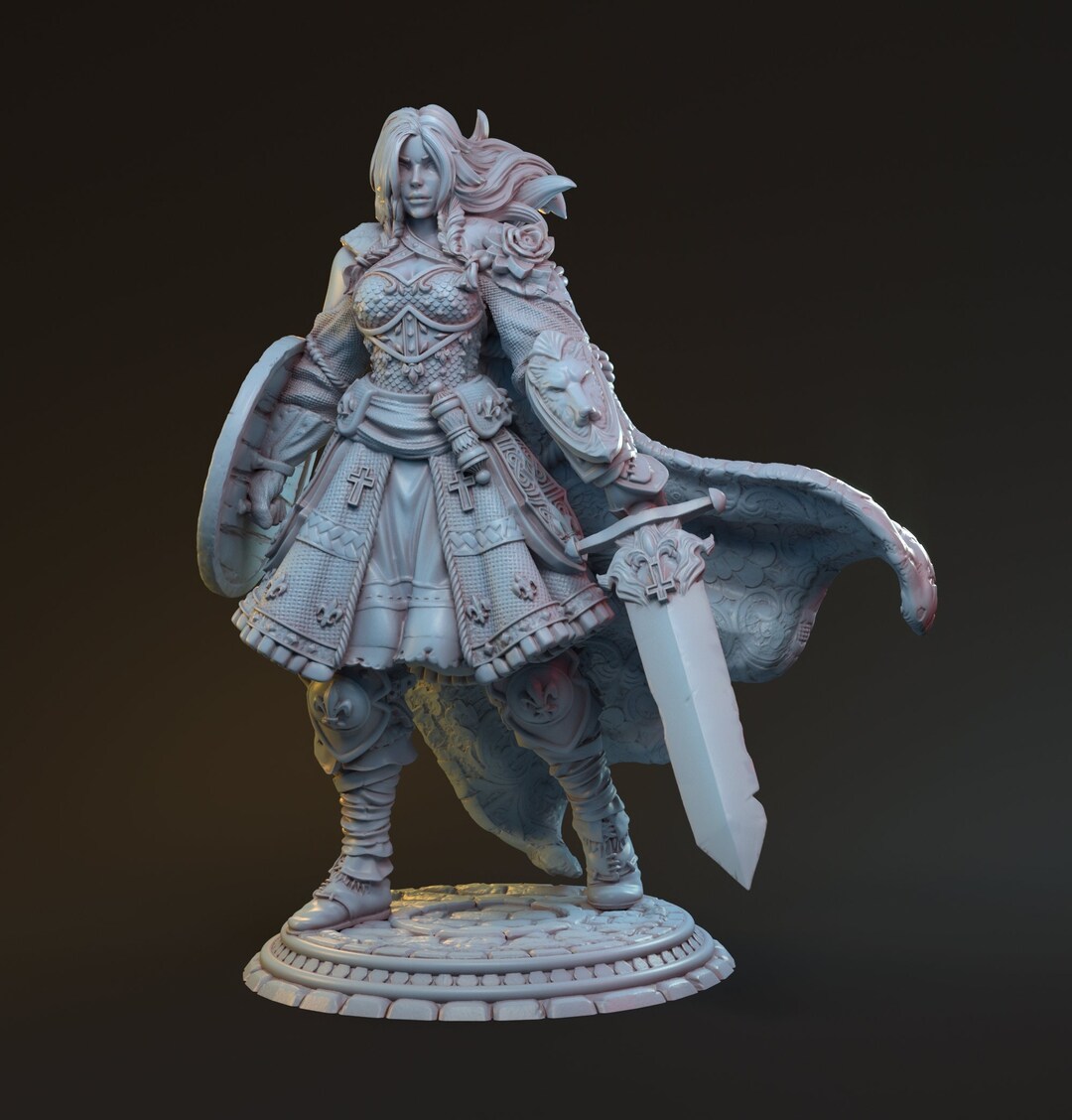 Paladin Miniatur Ritter Arturia Tabletop Dnd Fantasy - Etsy