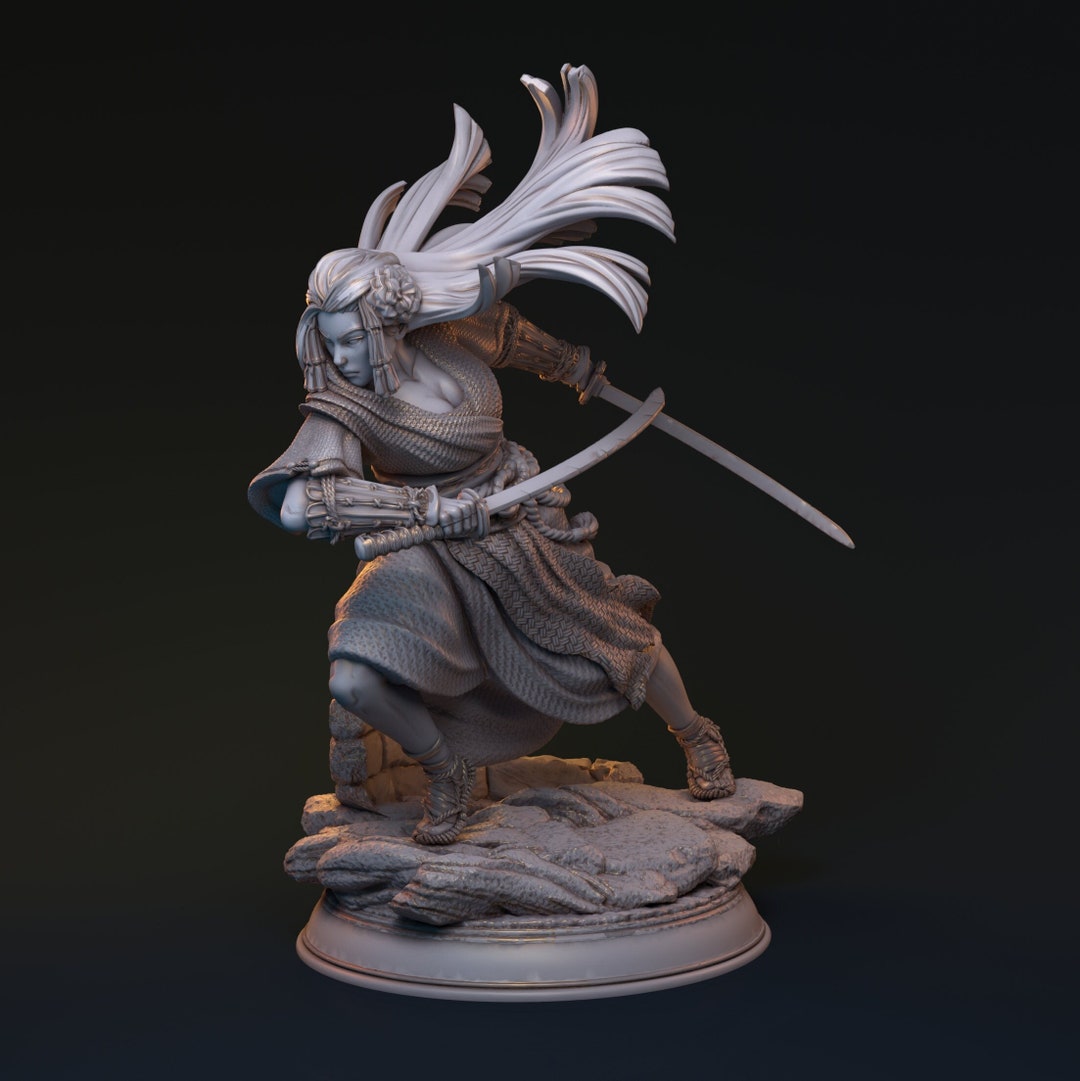 Ayakashi Samurai Tabletop Miniatur Ninja Pathfinder 32mm Dnd Hardwitch ...