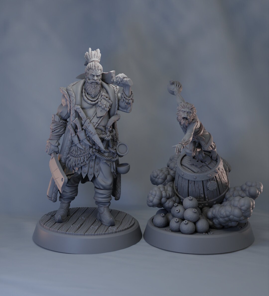 Piraten Miniatur Bulah Und Grub Bandit NPC 3D Druck Ttgaming Dnd ...