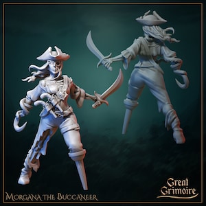 Undead Horde Miniatur Undead Horde Kapitän 35mm NPC 5 Optionen 3D Druck ...