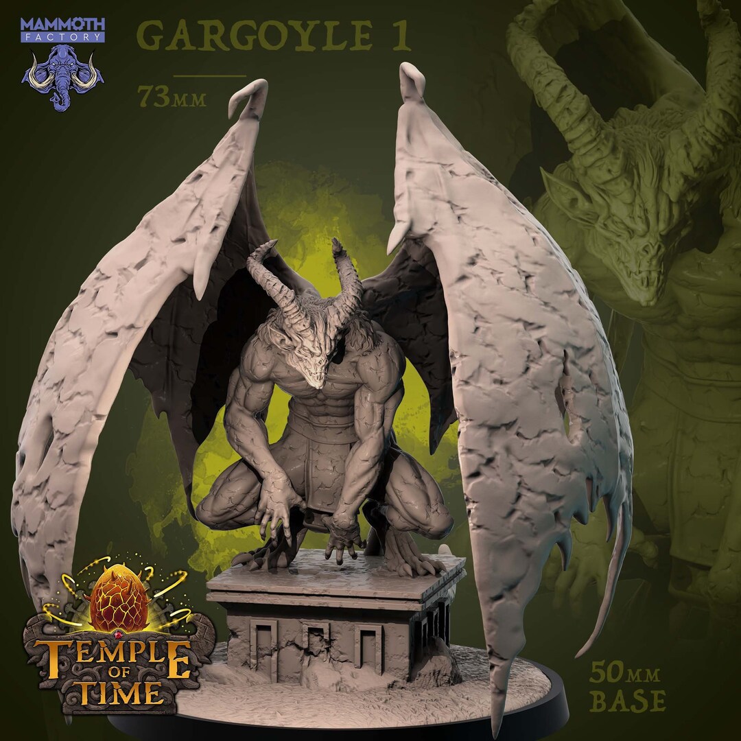Gargoyle Miniatur 4 Posen Tabletop RPG Pathfinder - Etsy