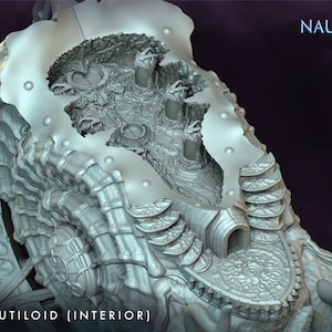 The Nautiloid Tabletop Miniatur Mind Flayer Massive Extraplanar Ship ...