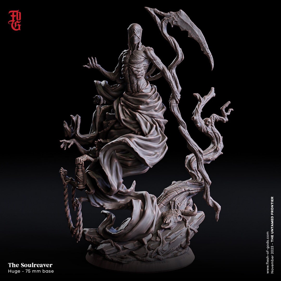 The Soulreaver Boss Miniatur Reaper Wraith Pathfinder - Etsy