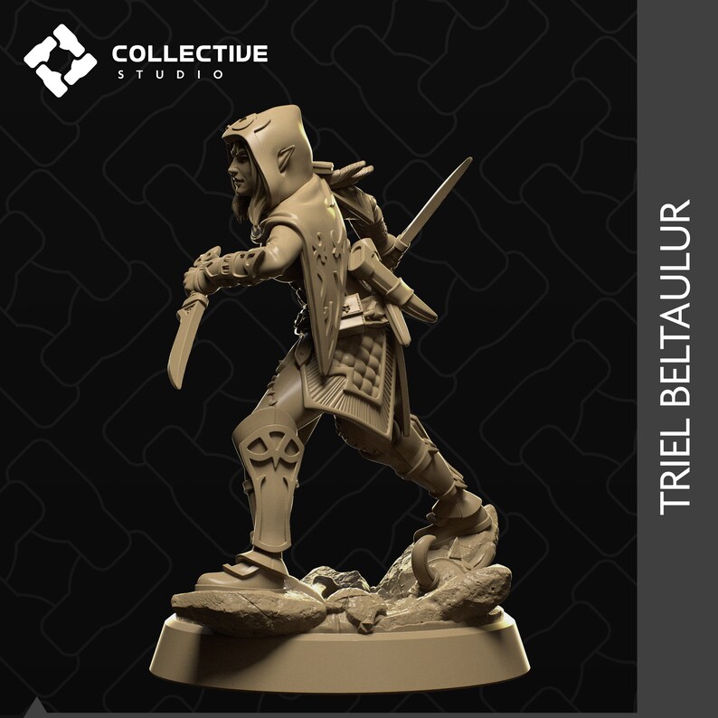 Elf Schurke Miniatur Ranger 3D Druck Ttgaming Dnd - Etsy