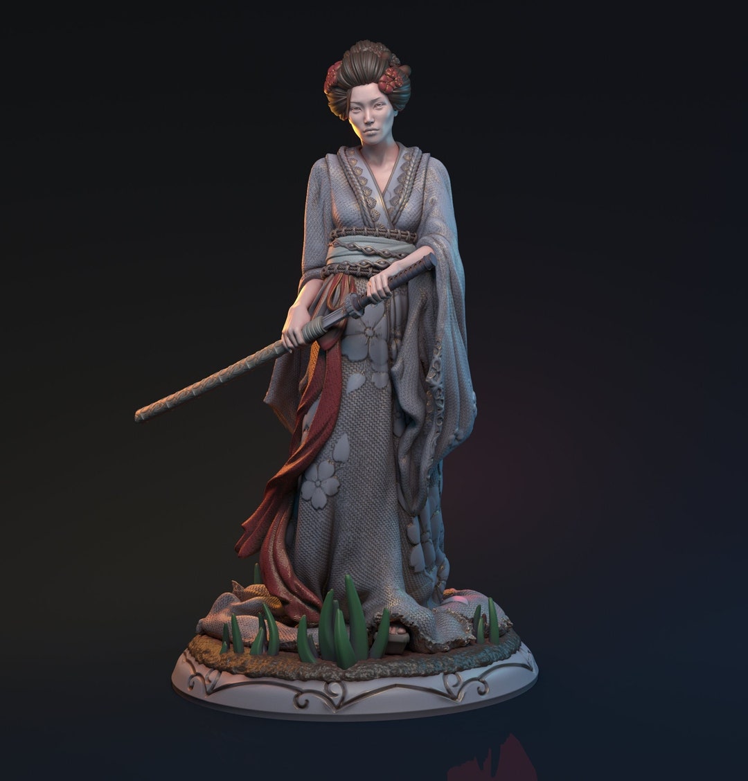 Yuki-onna Miniatur | Yokai | Geisha | Samurai | Pathfinder | Tabletop ...