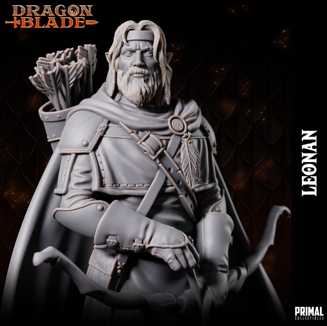 Elf Bogenschütze Miniatur Half Elf Leonan Tabletop RPG Pathfinder D&D ...