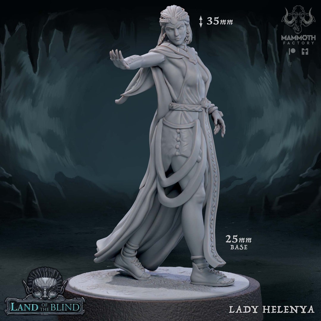 Lady Helenya Magierin Tabletop Miniatur Edelfrau RPG Pathfinder D&D ...