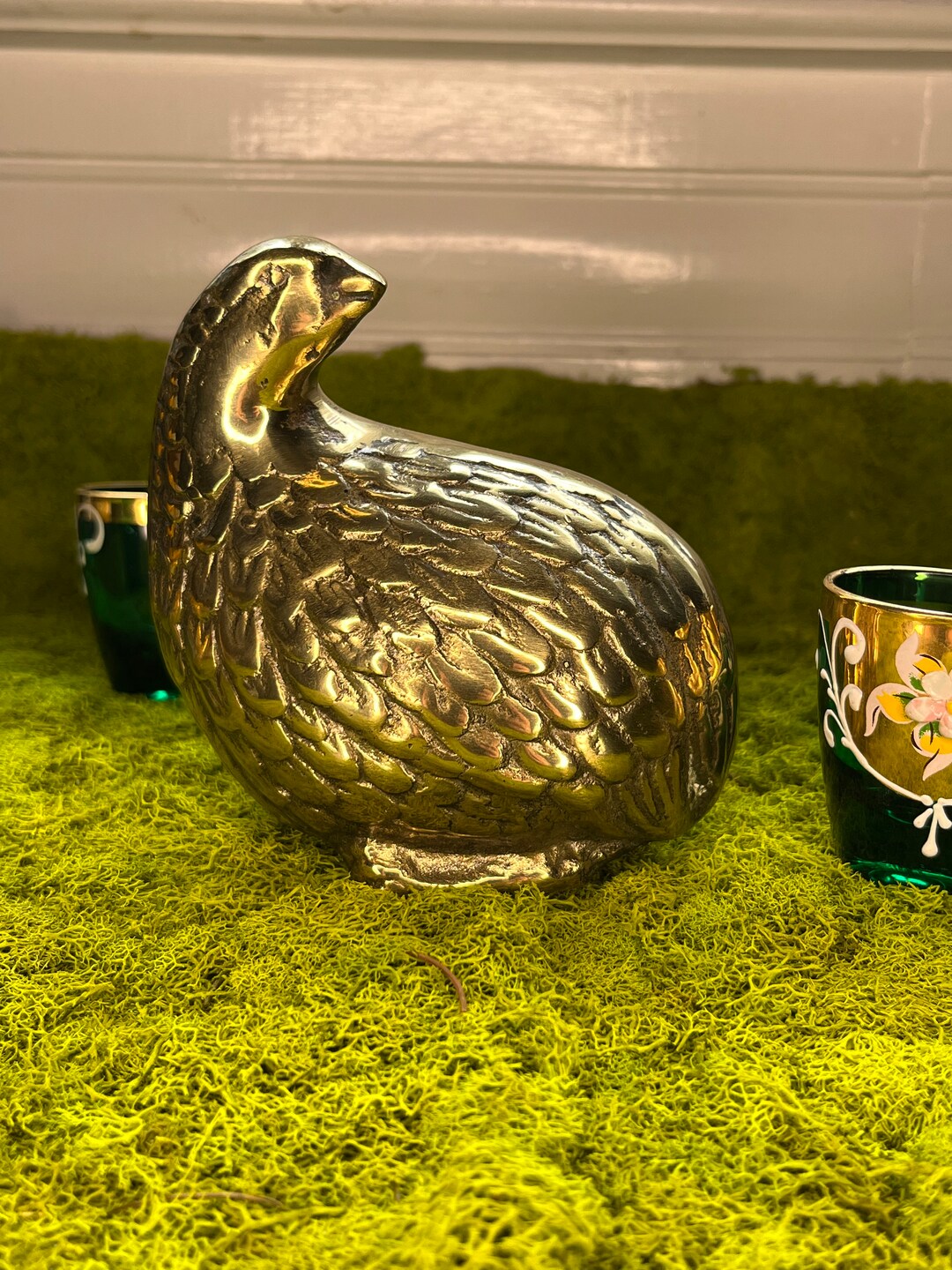 Vintage MCM Brass Quail Figure - Solid Brass - Vintage Decor - Etsy