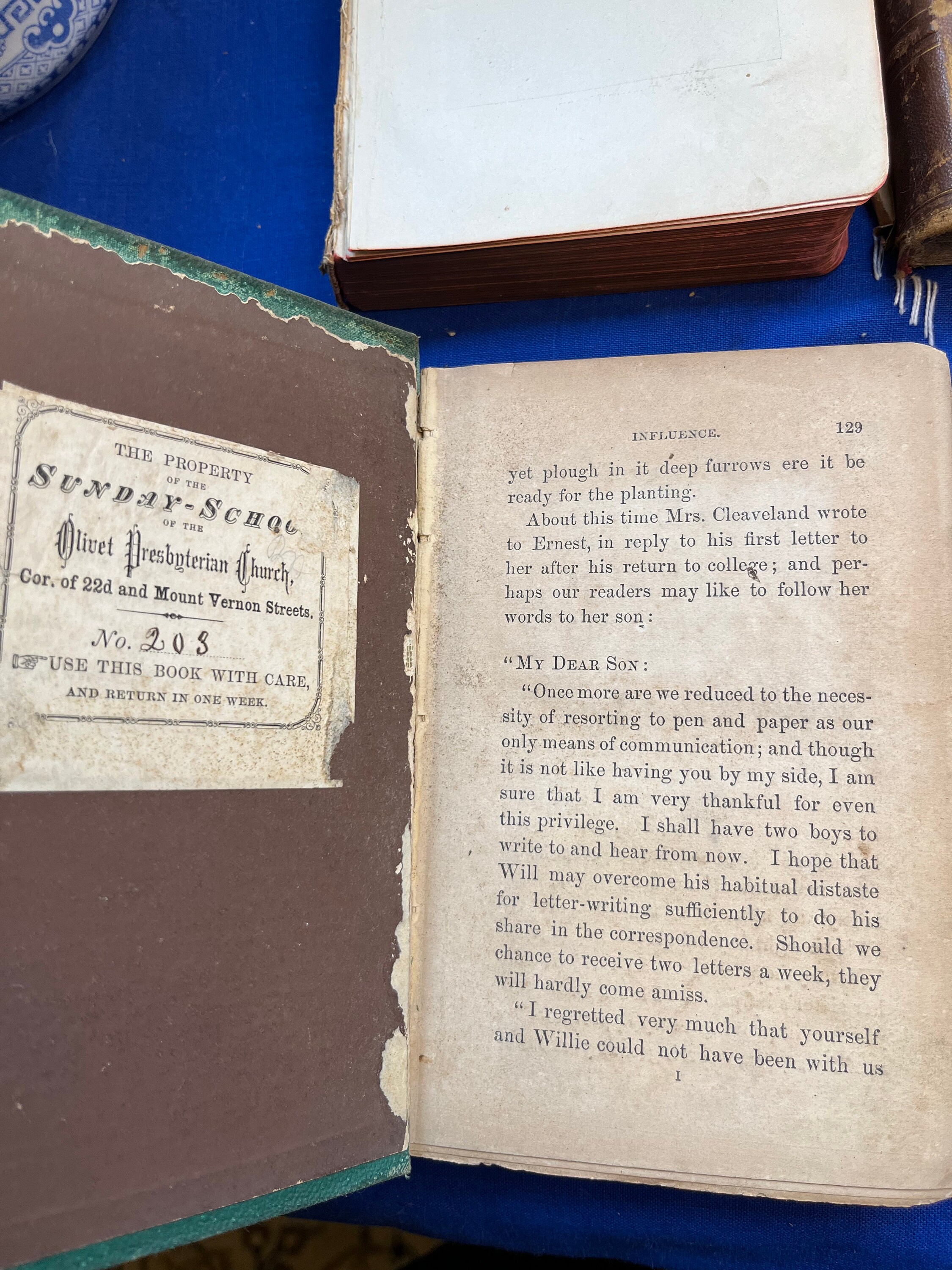 Antique Book Stack Shabby Chic Books Well Loved Books - Etsy