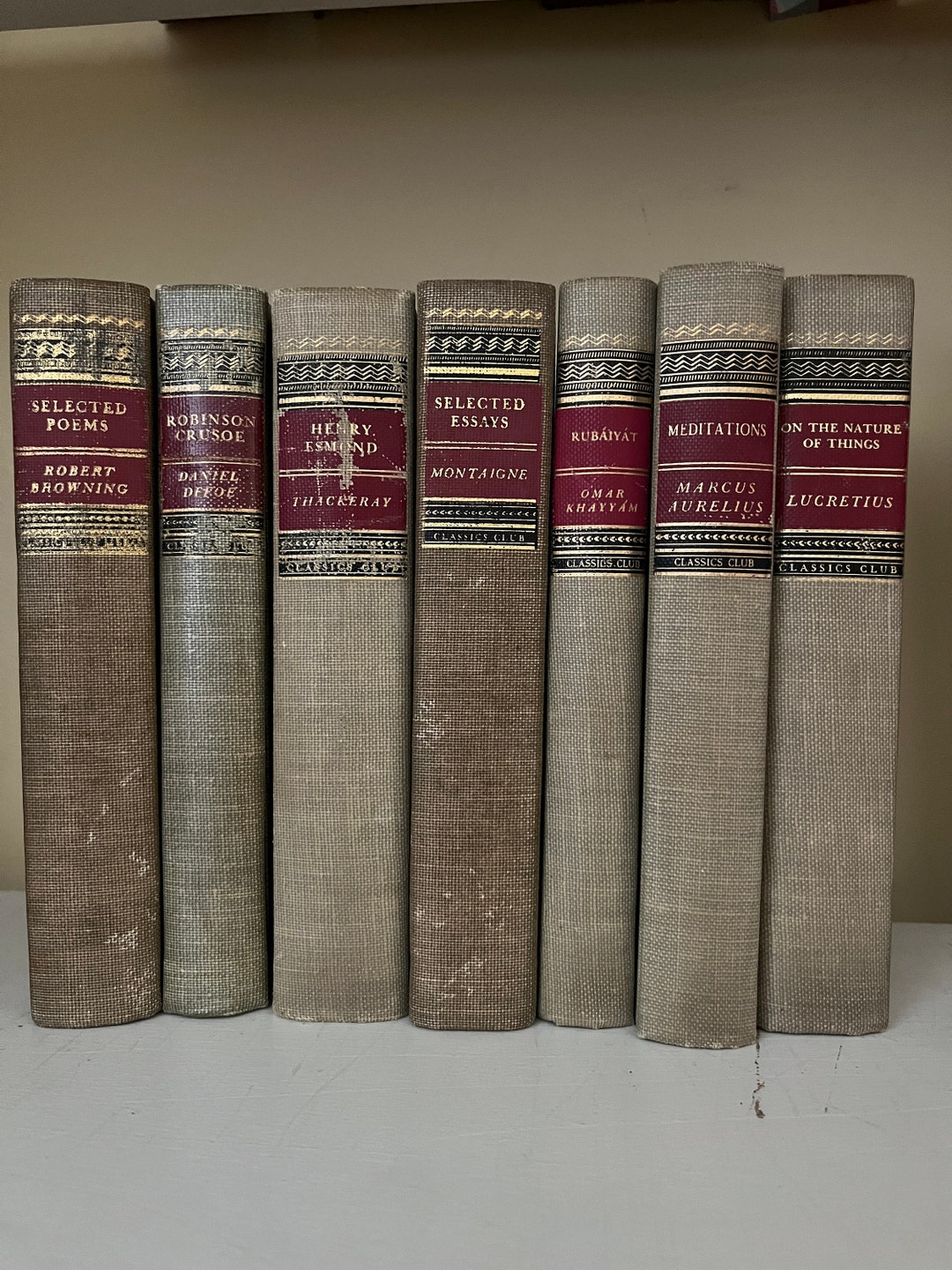 7 Classics Club Titles - 1940s - Rubaiyat, Robinson Crusoe, Henry ...