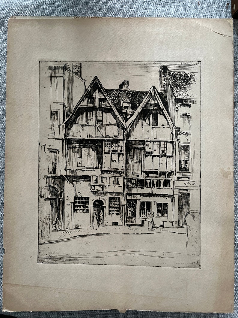 Earl Horter - Tours Etching/engraving - Listed and Notable Artist ...