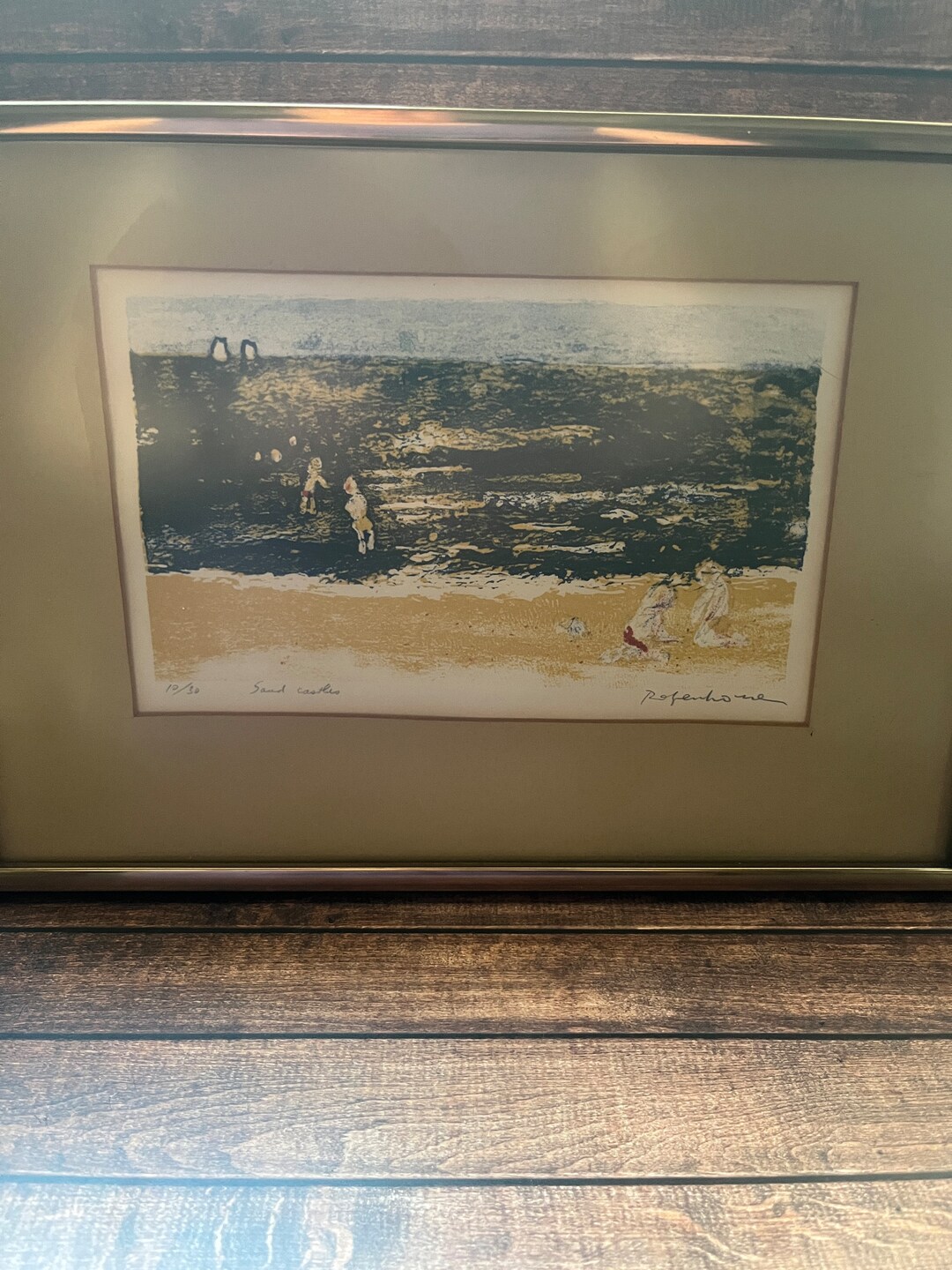 Irwin Rosenhouse Vintage Numbered Beach Scene - Sand Castles - 12/30 - Etsy