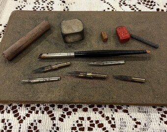 Antique Writing Set - Etsy