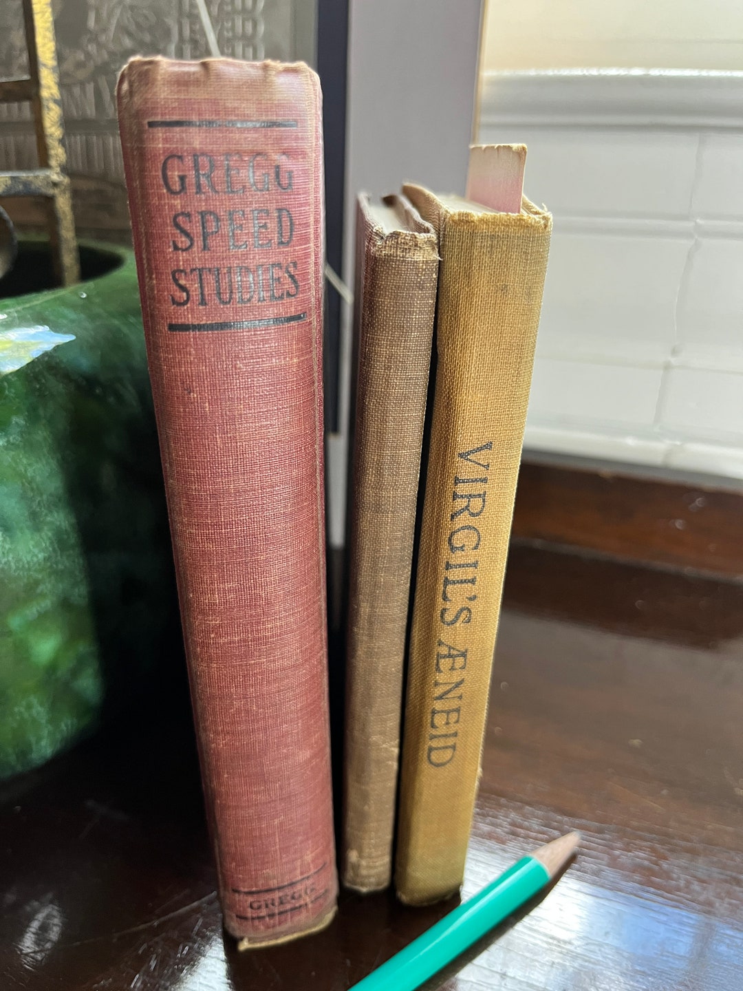 Antique Study Books - Spelling; Shorthand ; Greek - Aeneid - Gregg’s ...