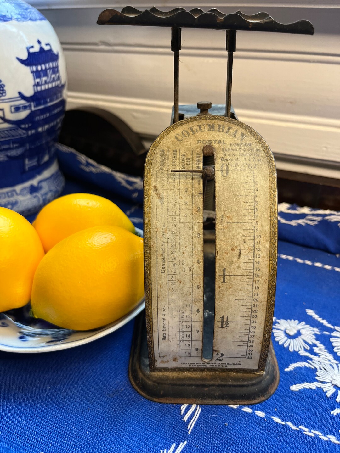 Antique Columbian Postal Scale - Antique Decor - Farmhouse - Etsy