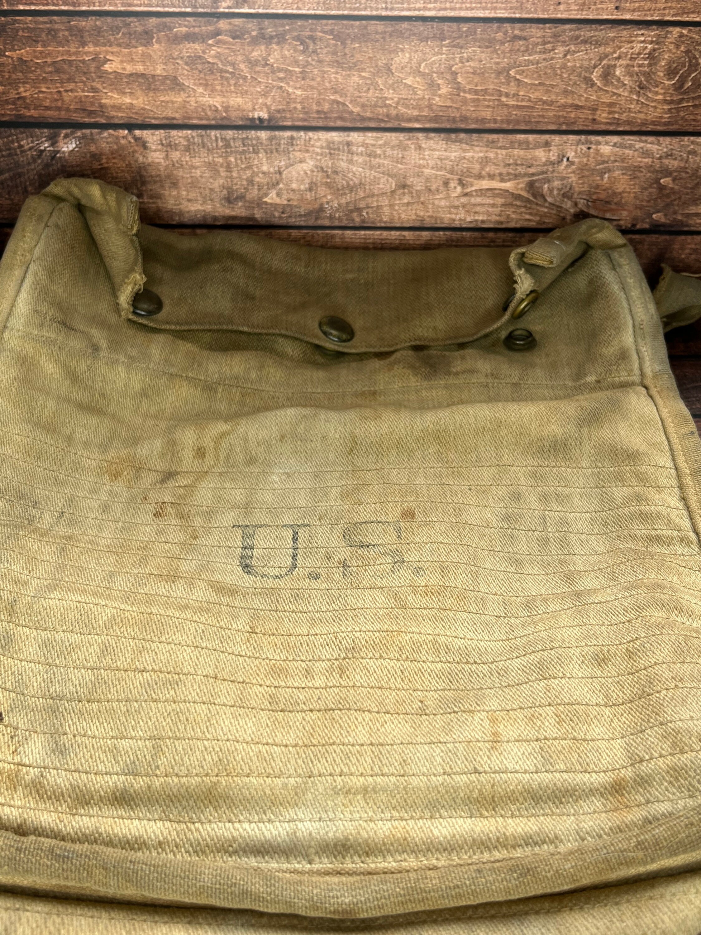 Antique Military Grenade Bag Marked U.S. - Field Wear - Weathered ...