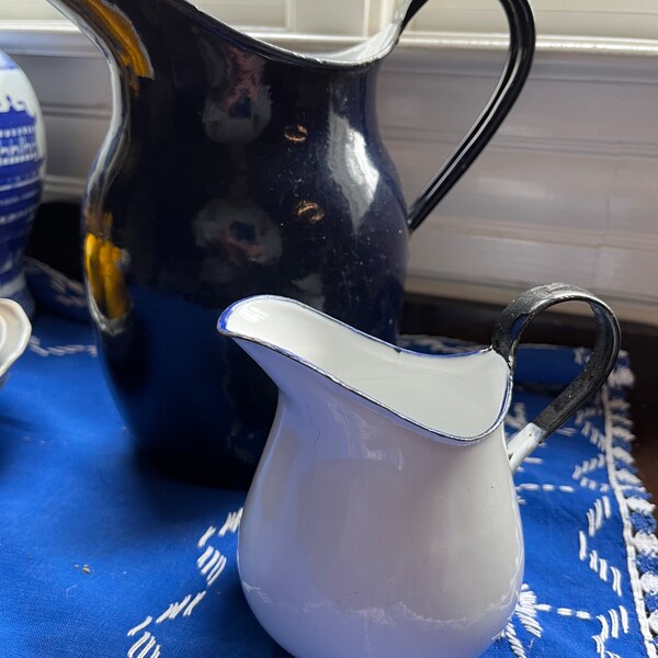 Enamel Pitcher - Etsy