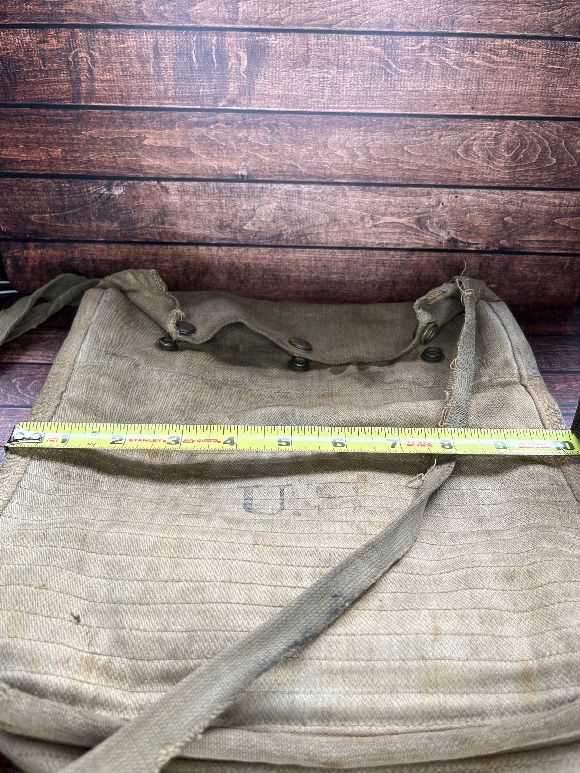 Antique Military Grenade Bag Marked U.S. Field Wear Weathered Canvas ...