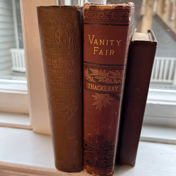 Antique Books With Beautiful Covers - Etsy