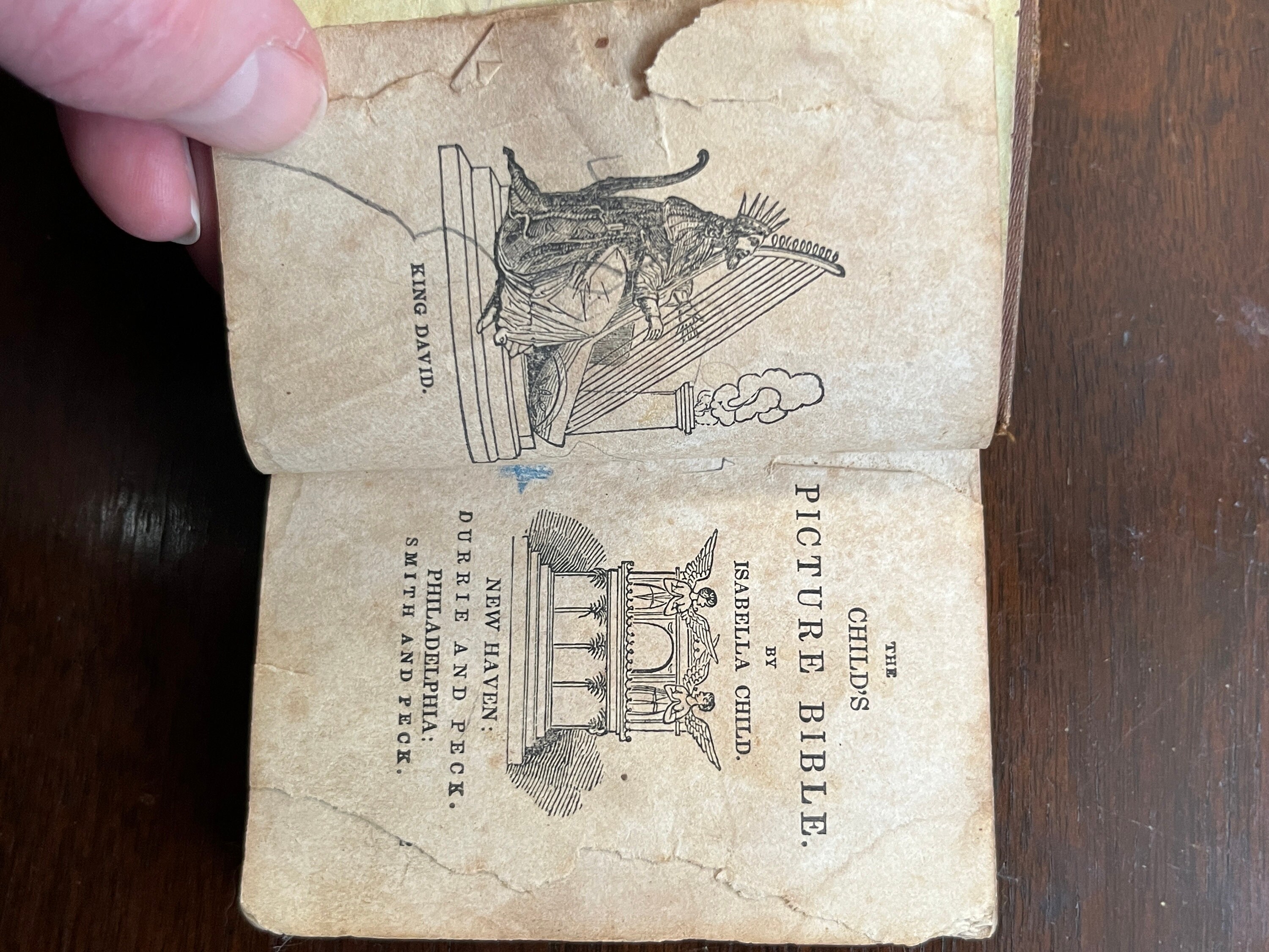 Antique Child’s Illustrated Bible - Mini Book - 1800s - Rare Book ...