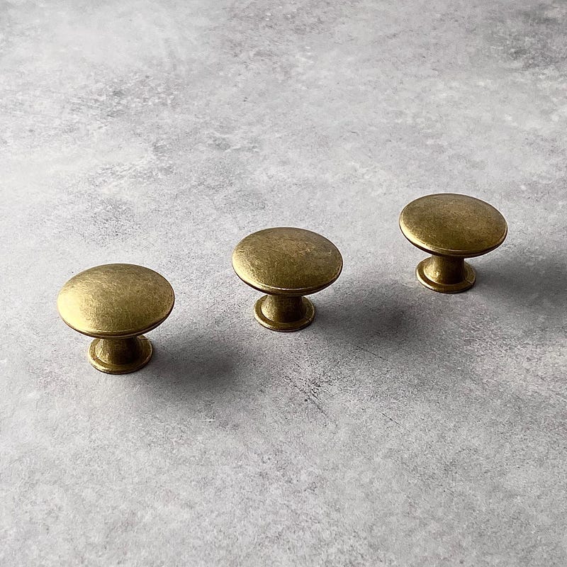 Antique Gold Knobs - Etsy UK