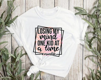 Losing My Mind One Kid at a Time MOMLIFE SVG Pdf Png Jpg - Etsy