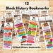 Black History Bookmarks | Printable Download - Etsy