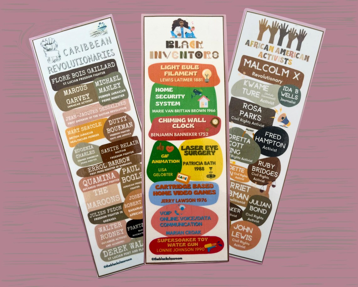 Black History Bookmarks | Printable Download - Etsy