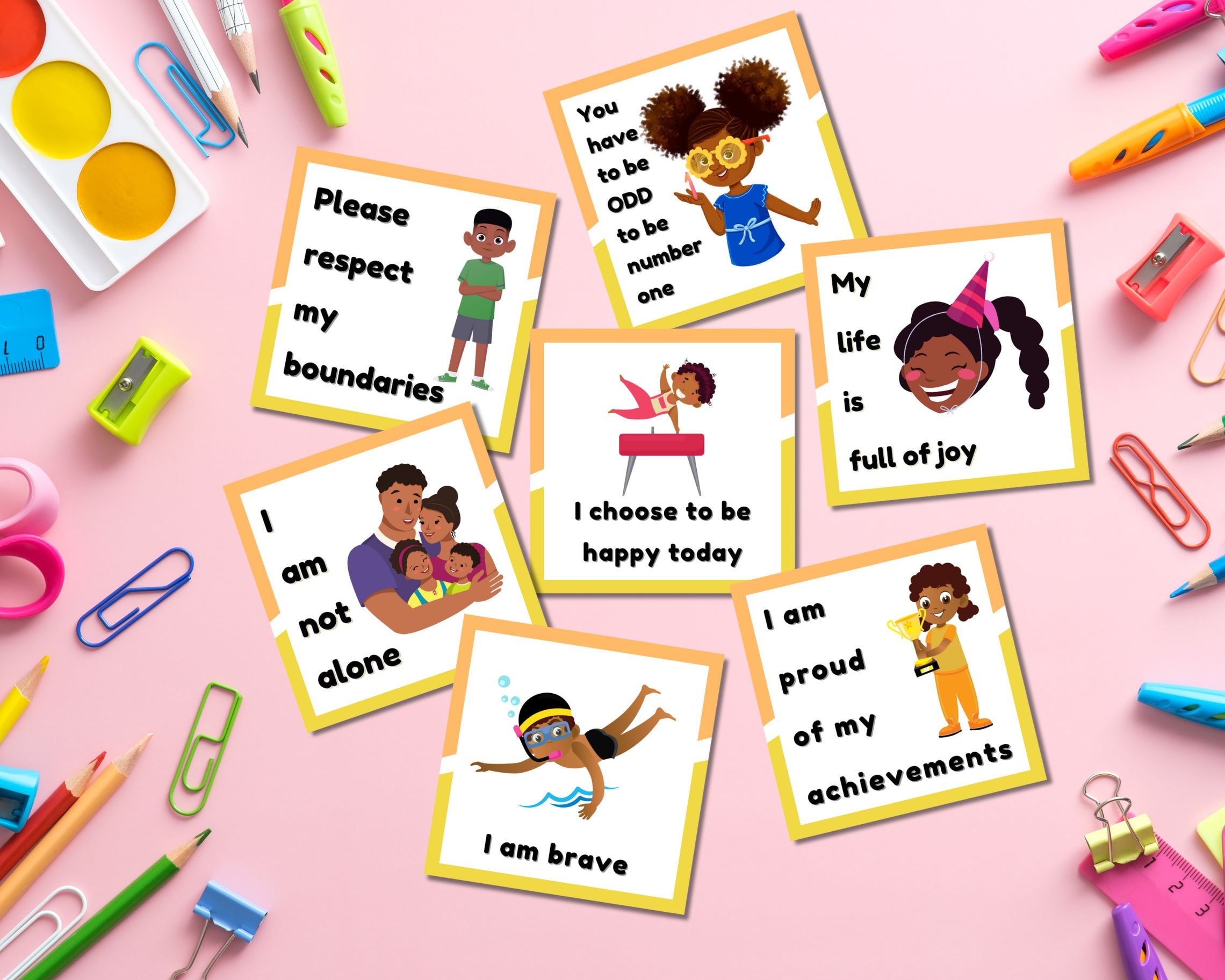42 Affirmation Cards for Kids | Inspirational | Positivity | Download ...