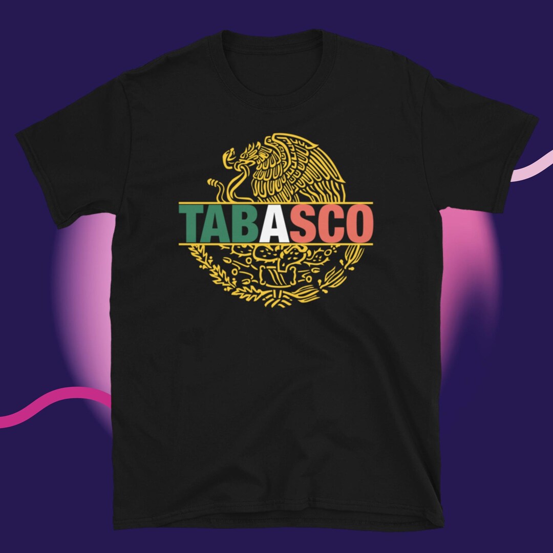 Tabasco Escudo Nacional Mexicano Playera Short-sleeve Unisex T-shirt - Etsy