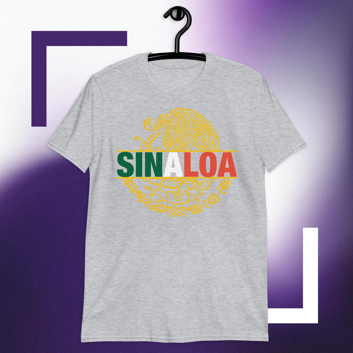 Sinaloa Escudo Nacional Mexicano Playera Short-sleeve Unisex T-shirt - Etsy