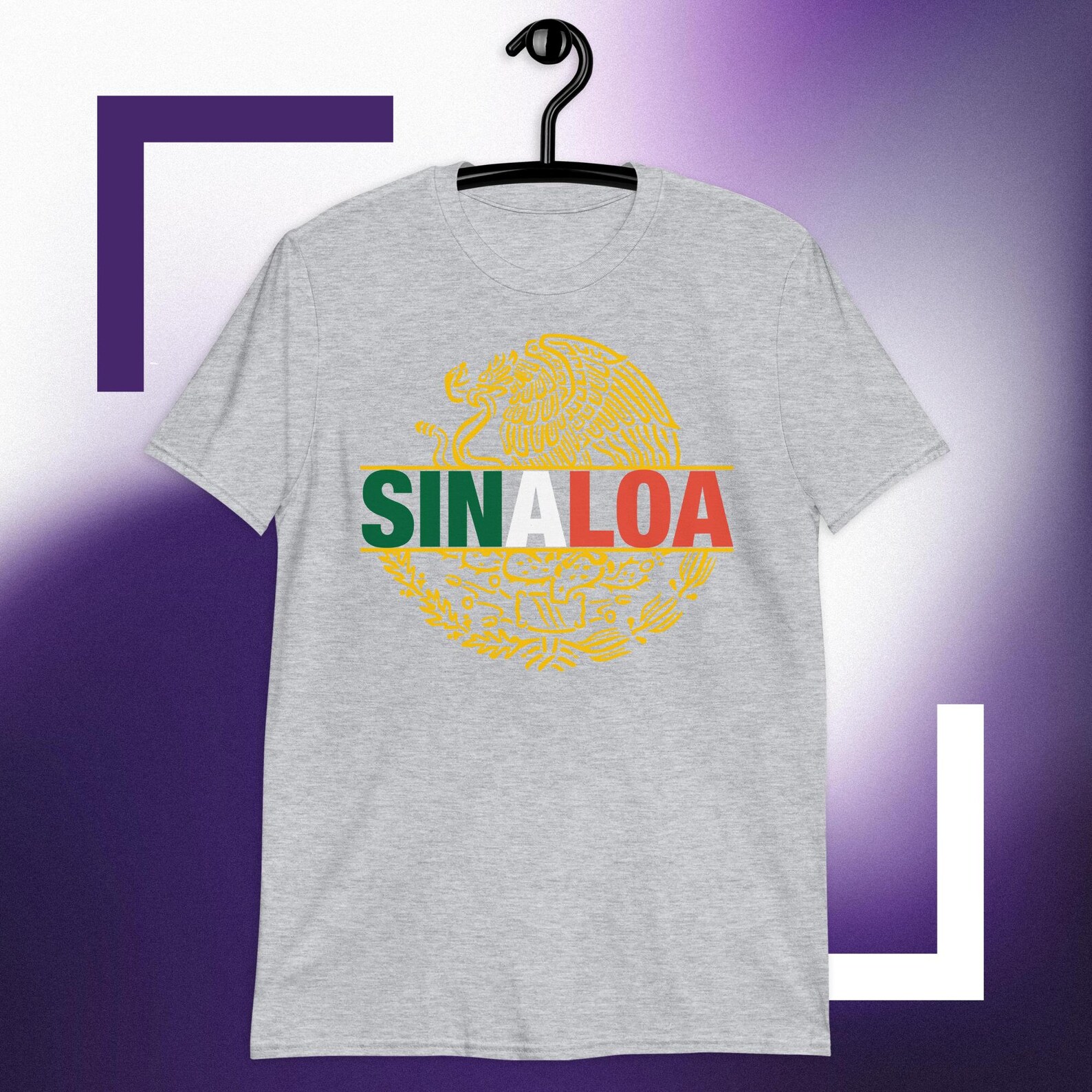 Sinaloa Escudo Nacional Mexicano Playera Short-sleeve Unisex T-shirt - Etsy