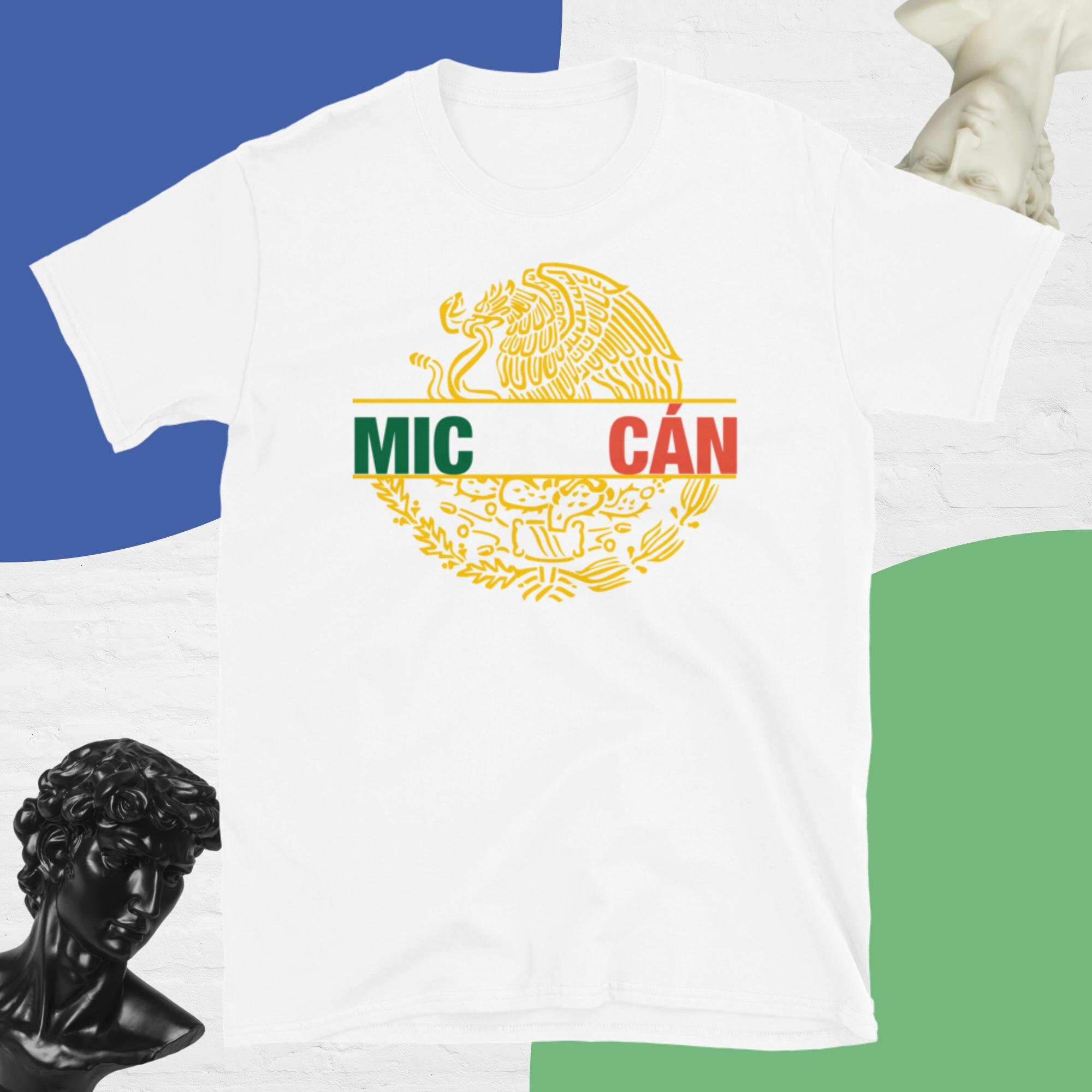 Michoacan Escudo Nacional Mexicano Playera Short-sleeve Unisex T-shirt ...