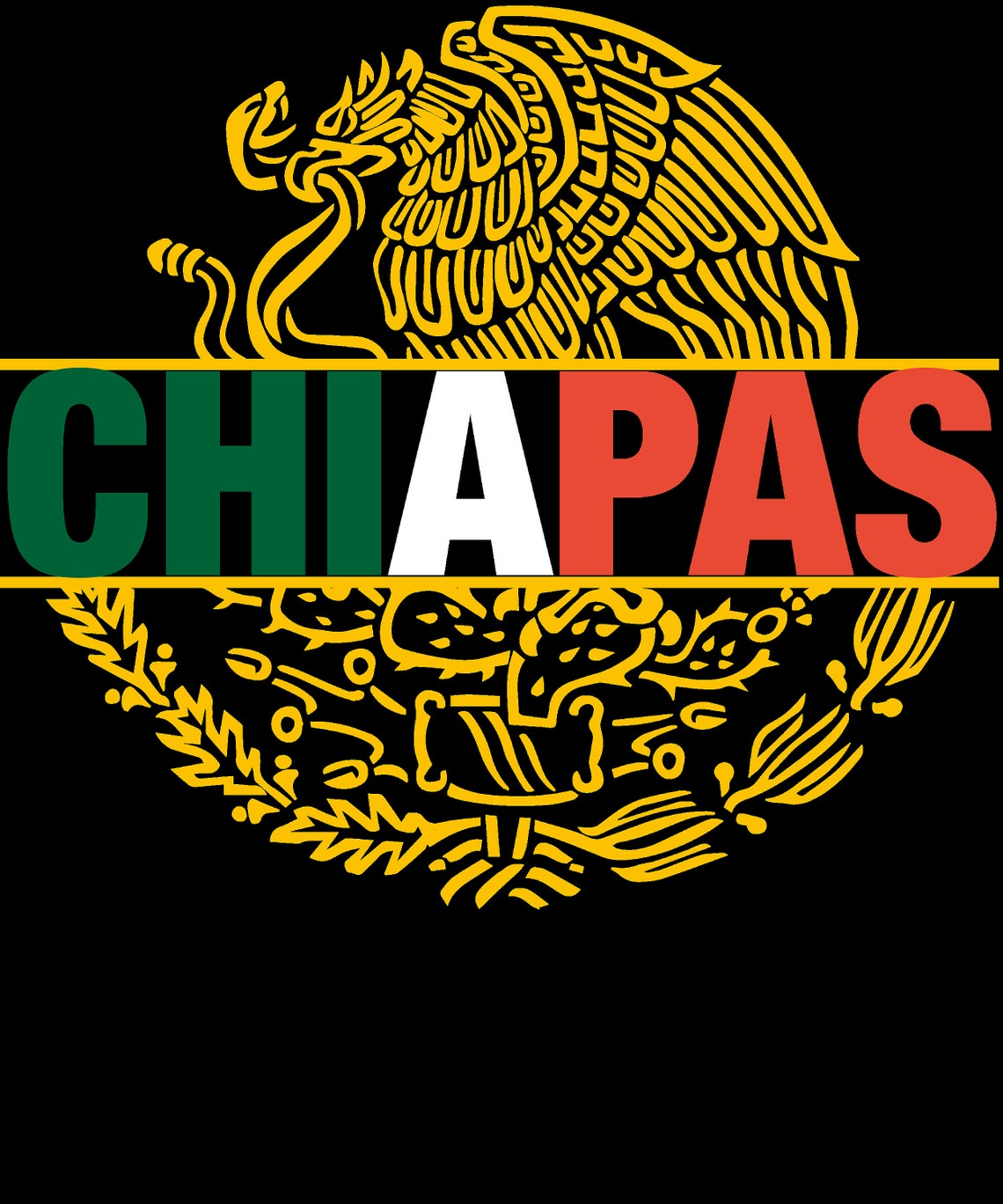 Chiapas PNG FILE Escudo Nacional De México - Etsy
