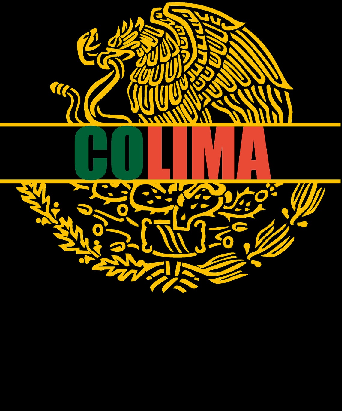 Colima PNG FILE Escudo Nacional De México - Etsy
