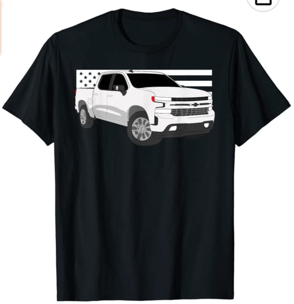 Silverado White Truck Illustrator Vector File - Etsy