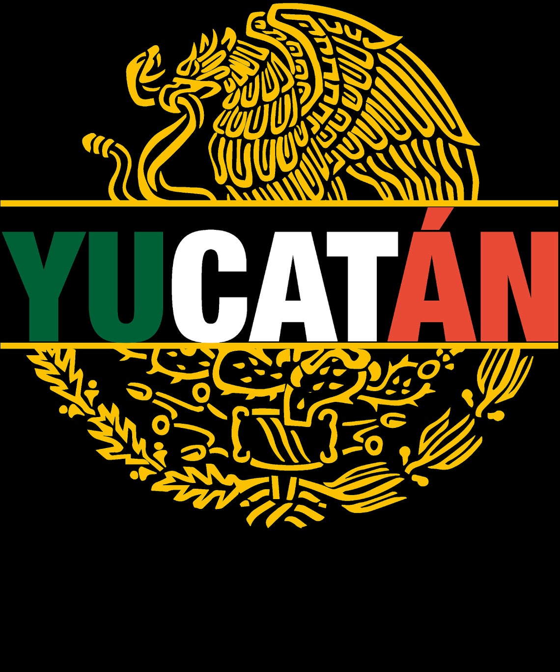 Yucatan PNG File Escudo Nacional De México - Etsy